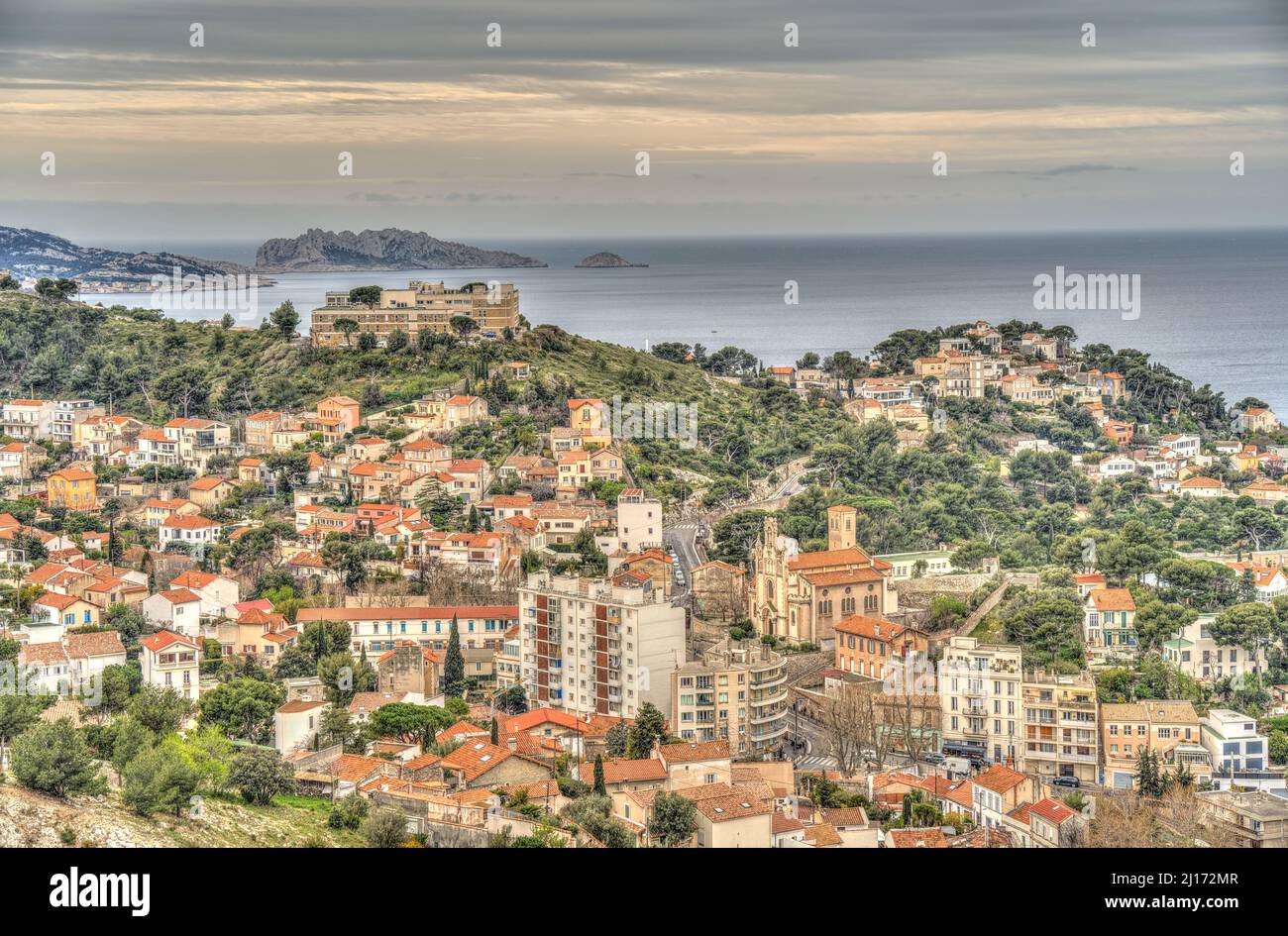 Marseille landmarks, HDR Image Stock Photo - Alamy