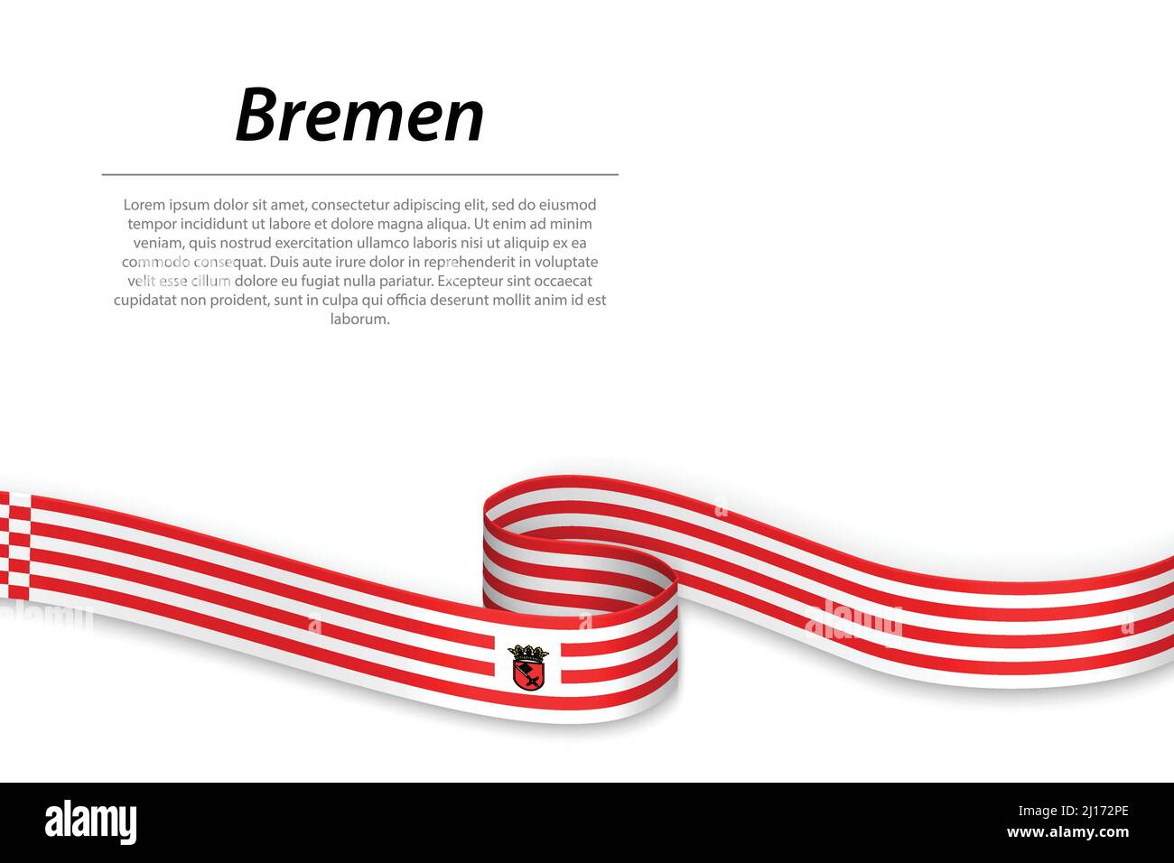 Bremen waving flag illustration hi-res stock photography and images - Alamy
