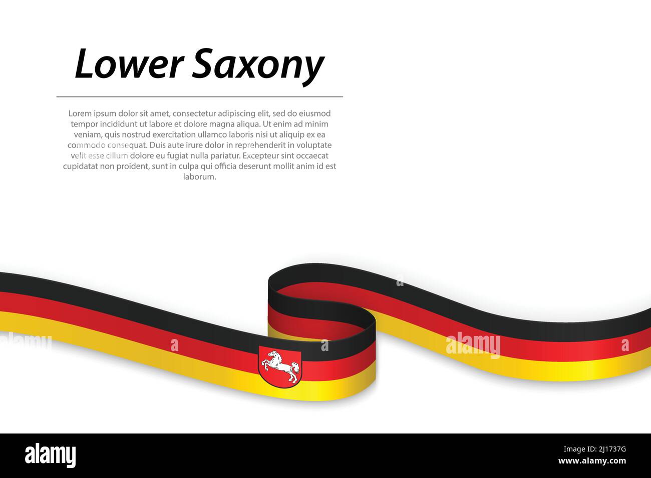 Flag lower saxony Stock Vector Images - Alamy