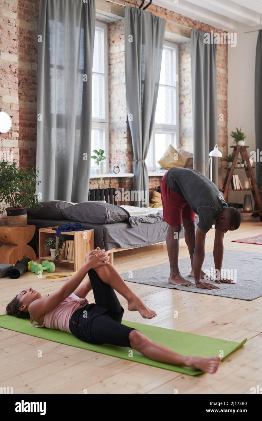 Doing daily exercises hi-res stock photography and images - Alamy