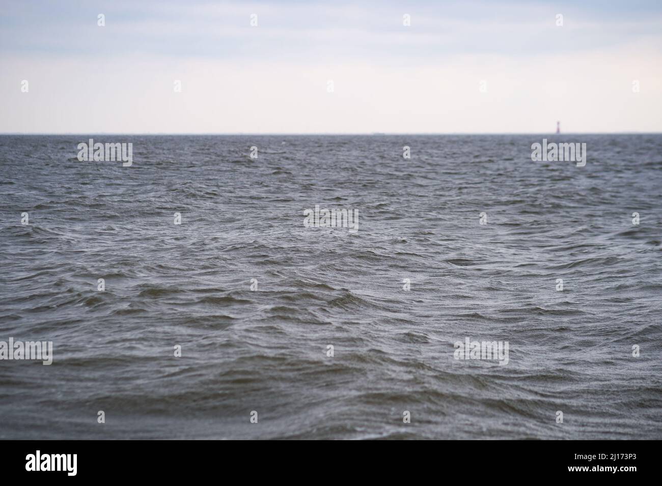 Wilhelmshaven, Germany. 09th Apr, 2021. The churning waters of the Jade ...