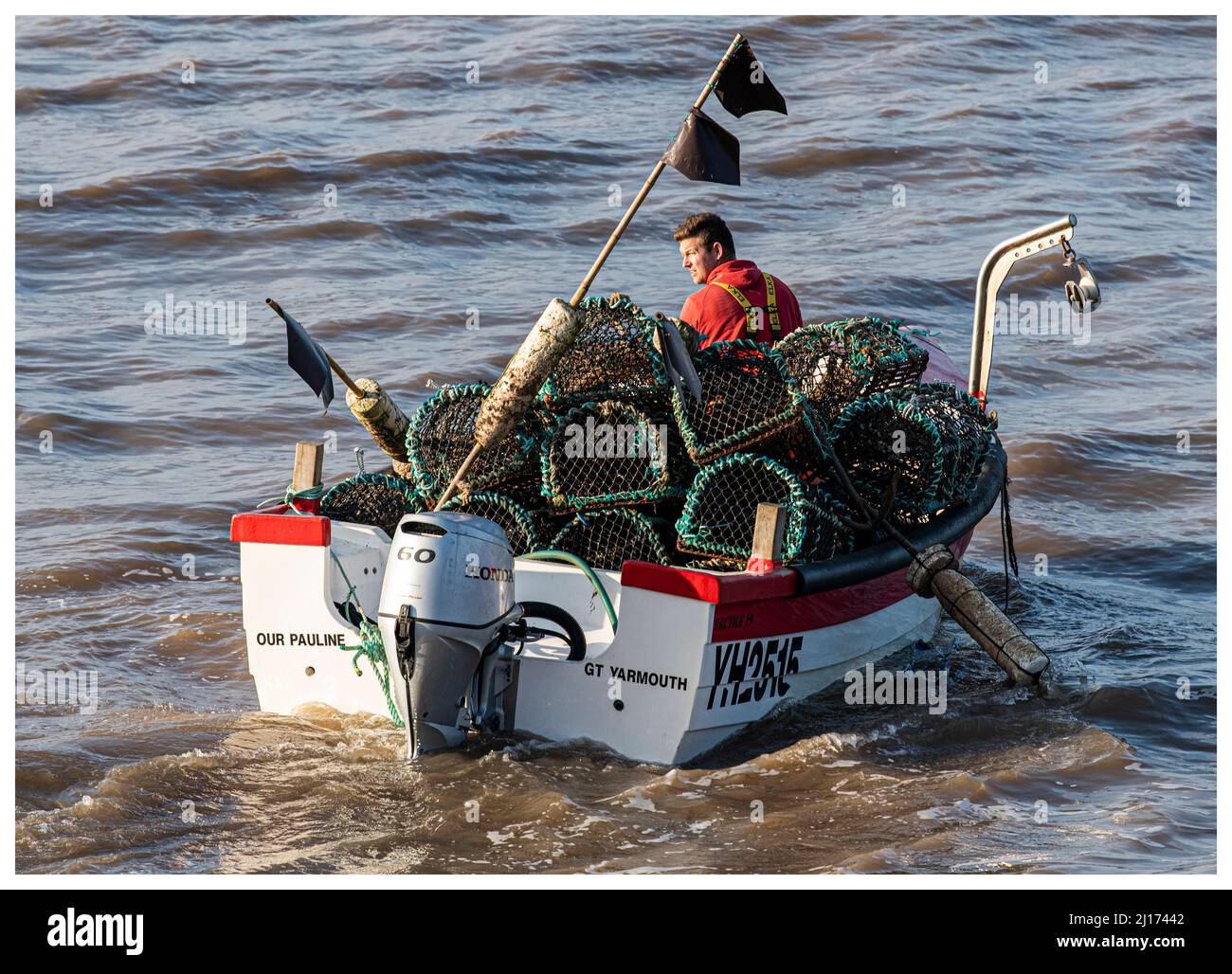 Small fishing boats sheringham Norfolk Stock Photo - Alamy