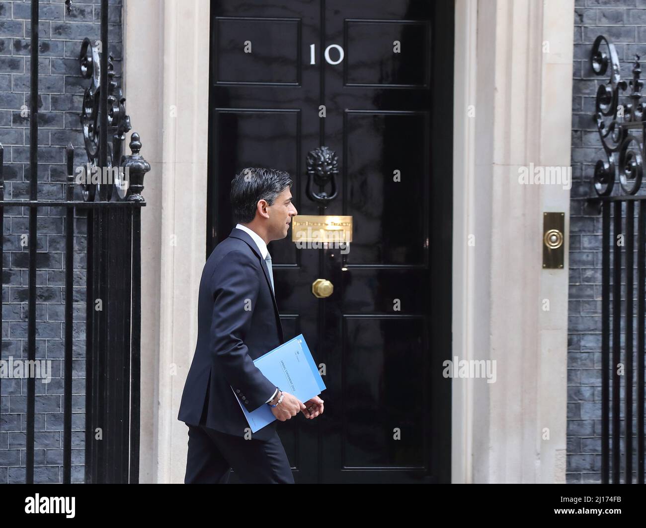 London, UK. 23rd Mar, 2022. Chancellor of the Exchequer Rishi Sunak ...