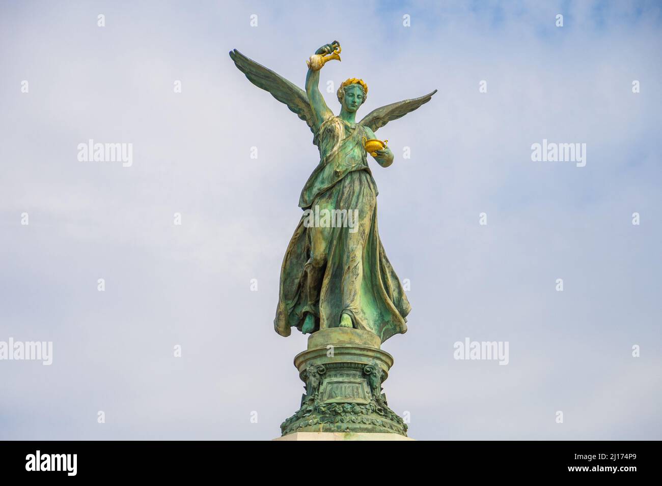 statue of the centenary monument in Nice Stock Photo - Alamy