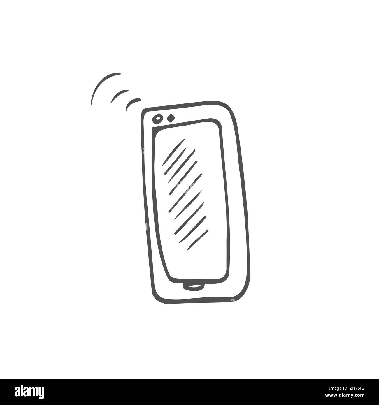 Doodle Vector Single Sketch phone Stock Vector Image & Art - Alamy