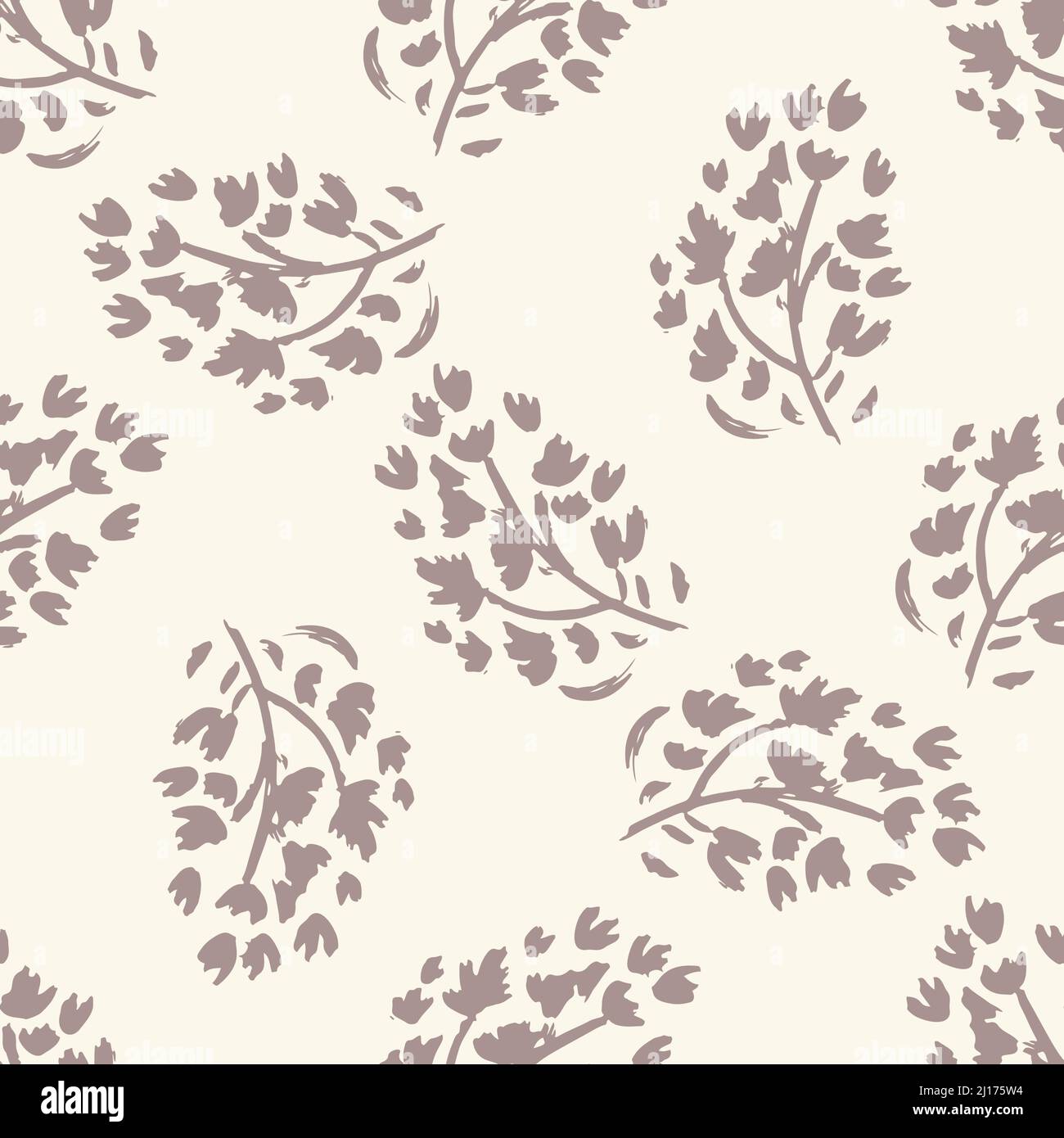 Calm newborn minimal leaf foliage seamless pattern. Gender neutral baby ...