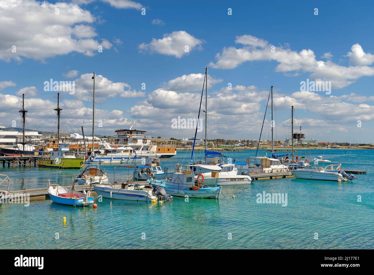 Paphos harbour and Marina, Cyprus Stock Photo - Alamy