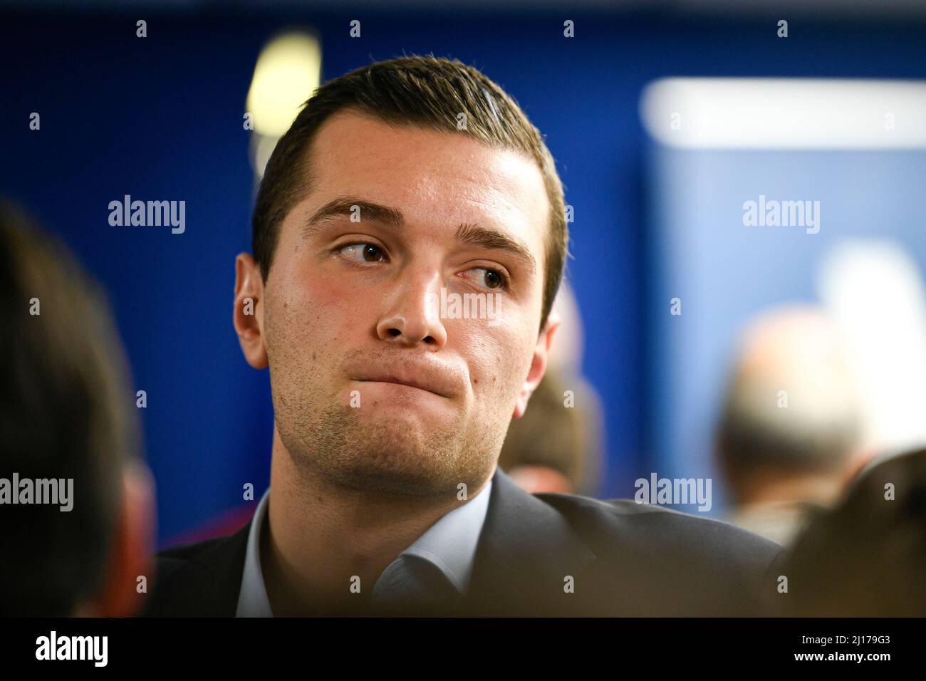 Jordan Bardella vice-president of the political party "le Rassemblement ...