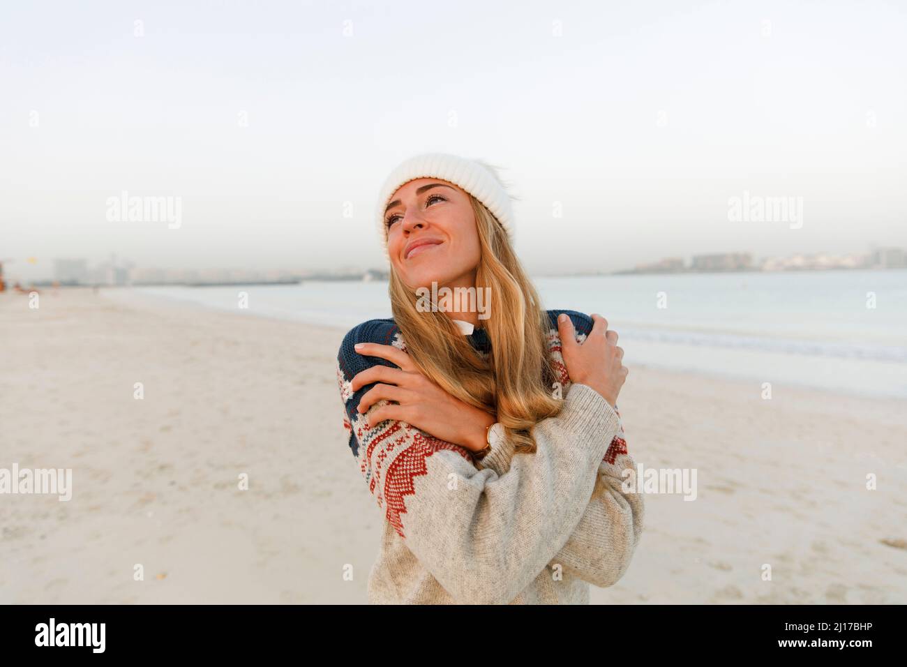 Self woman smiling hi-res stock photography and images - Alamy