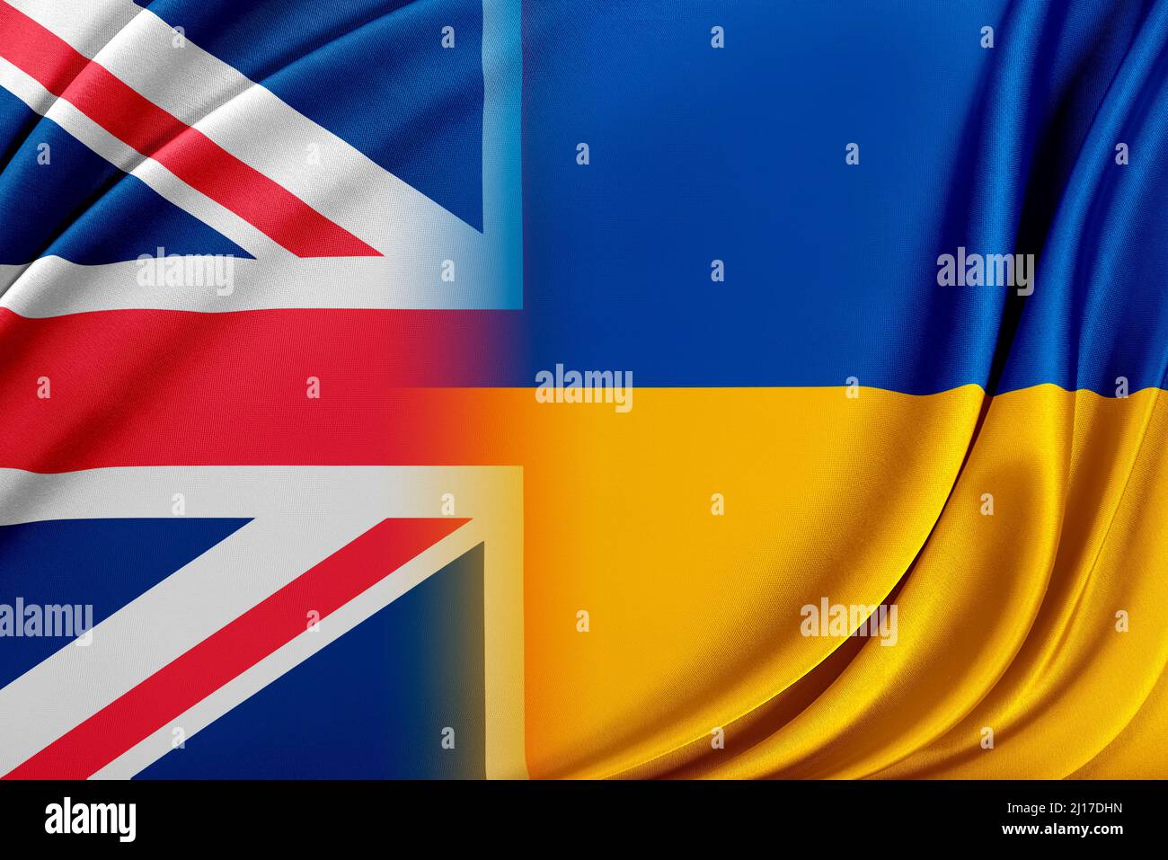 Union jack ukraine flags hi-res stock photography and images - Alamy