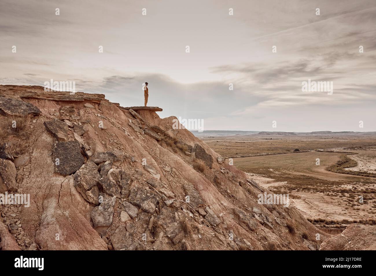 Woman by cliff hi-res stock photography and images - Alamy