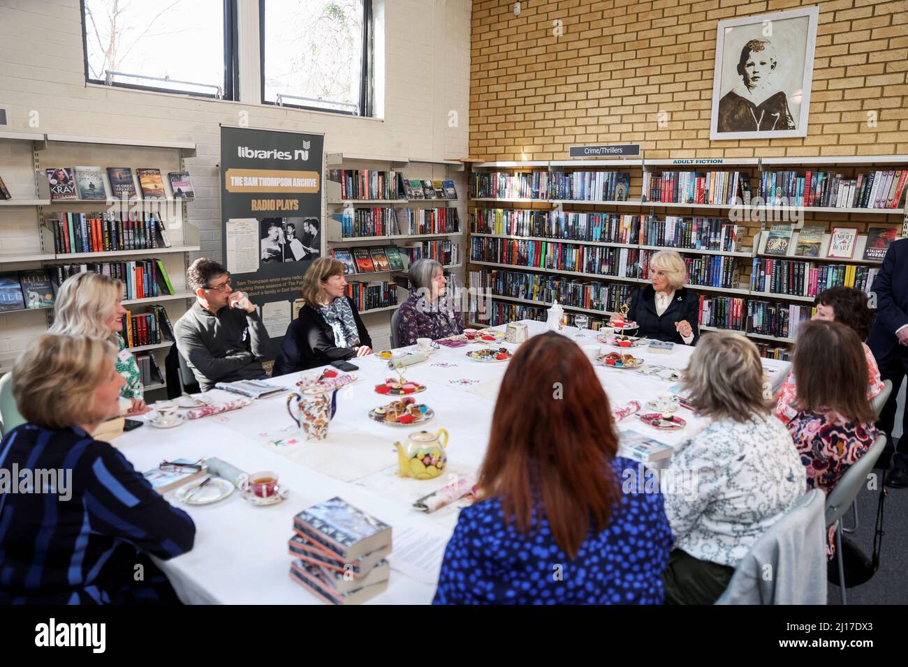 The Duchess of Cornwall meets library regulars at Holywood Arches ...
