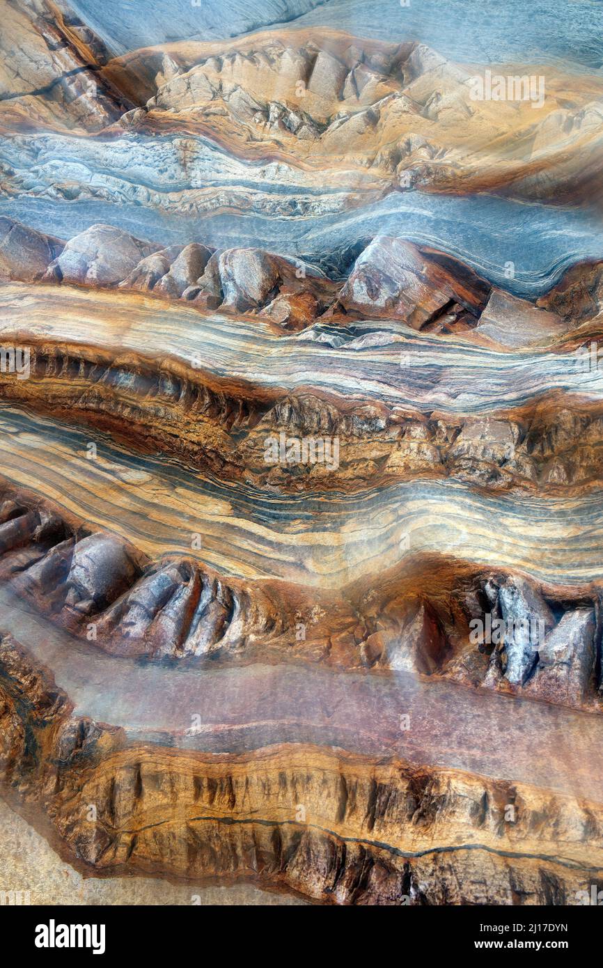 Aerial view of rock formations Stock Photo - Alamy