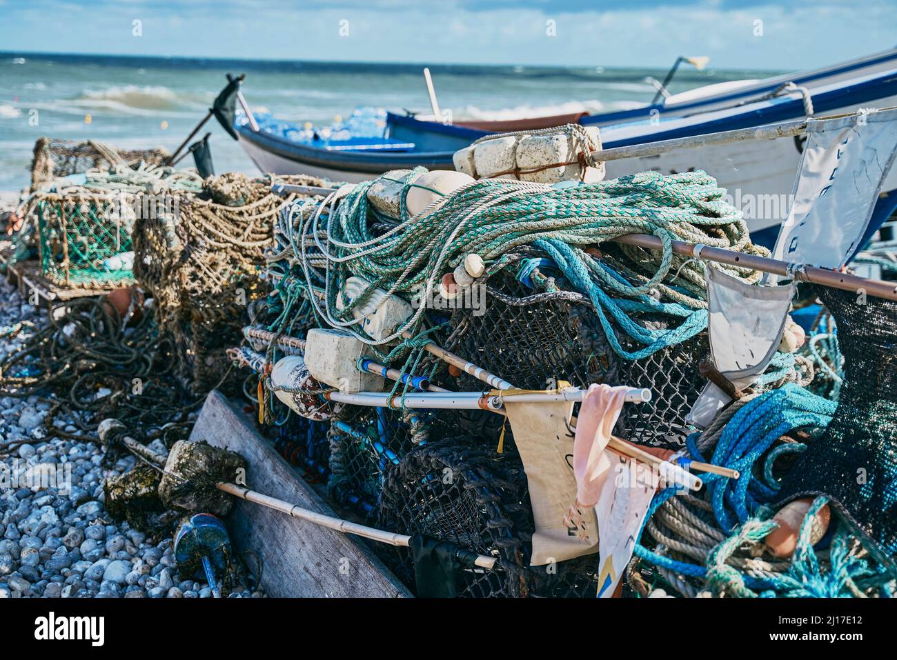 Fishing net boat hi-res stock photography and images - Alamy