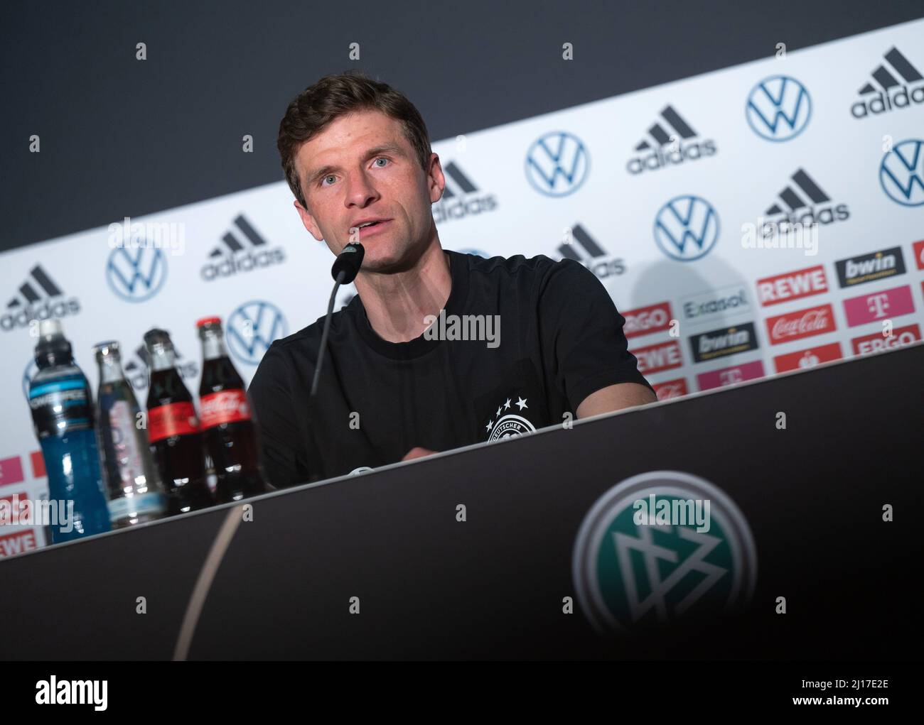 23 March 2022, Hessen, Neu-Isenburg: Soccer: national team, Germany ...