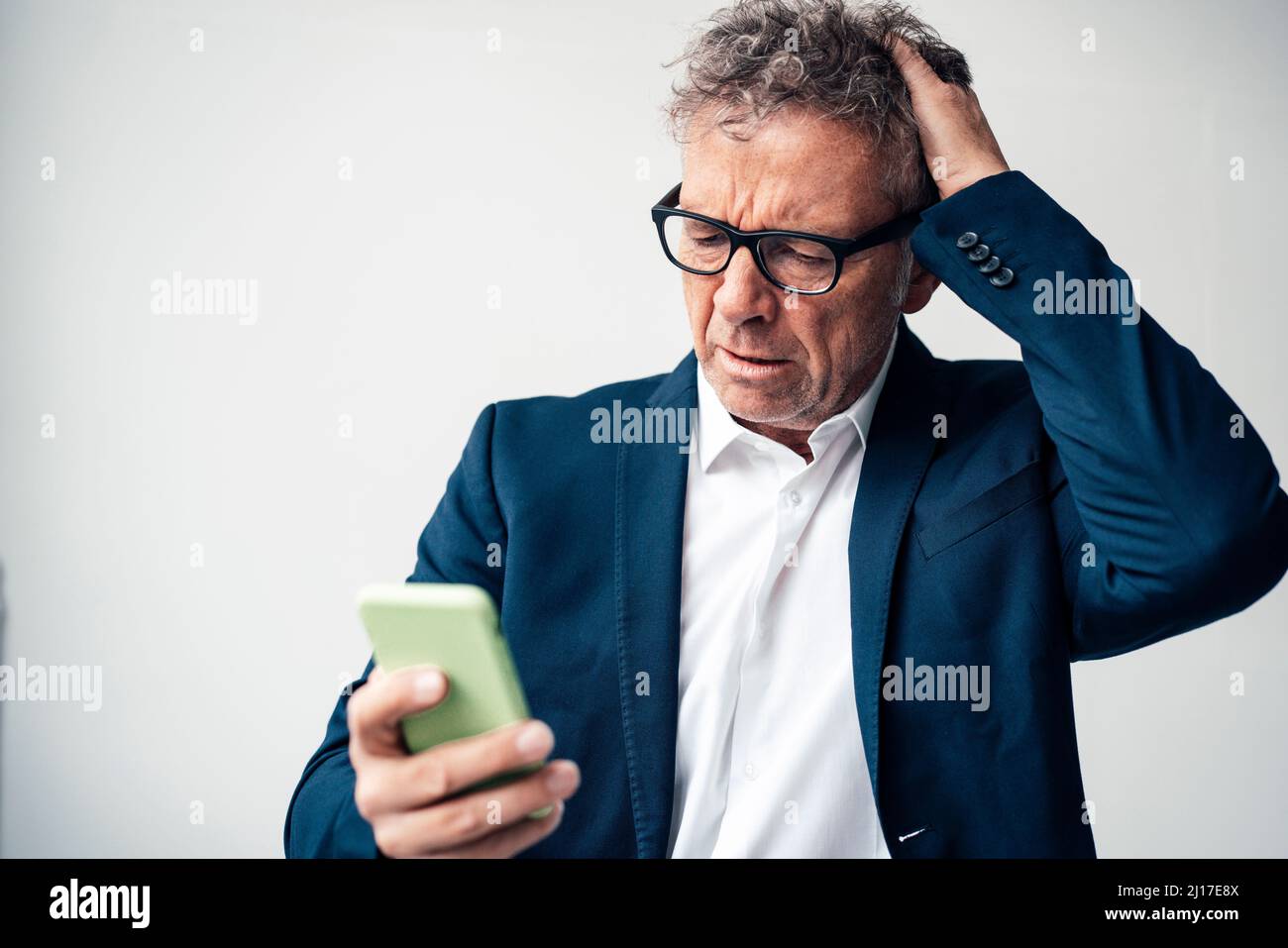 Shot senior businessman using hi-res stock photography and images - Alamy