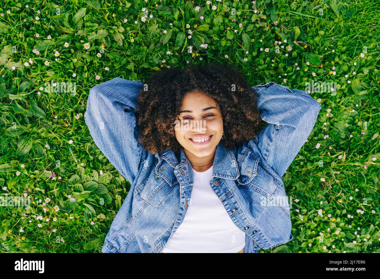 Female hair back head down hi-res stock photography and images - Alamy