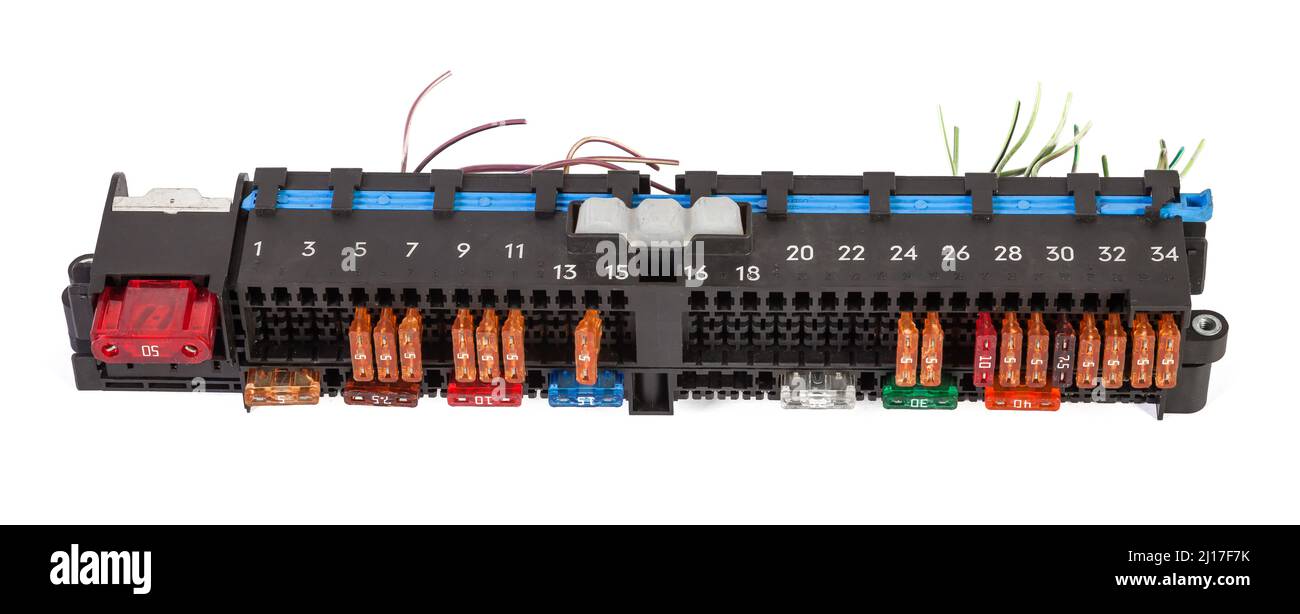 Automotive fuses come in different colors and each color is responsible ...
