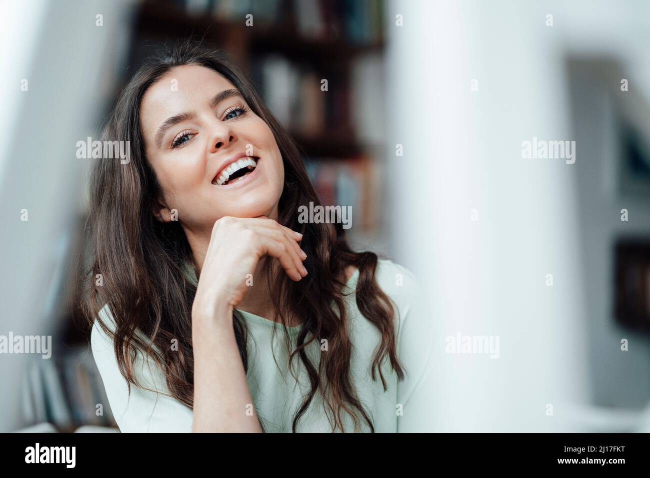 Laughing hand face hi-res stock photography and images - Alamy