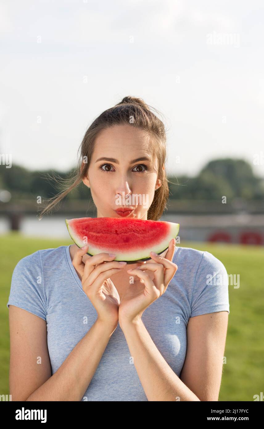 Watermelon woman funny hi-res stock photography and images - Alamy