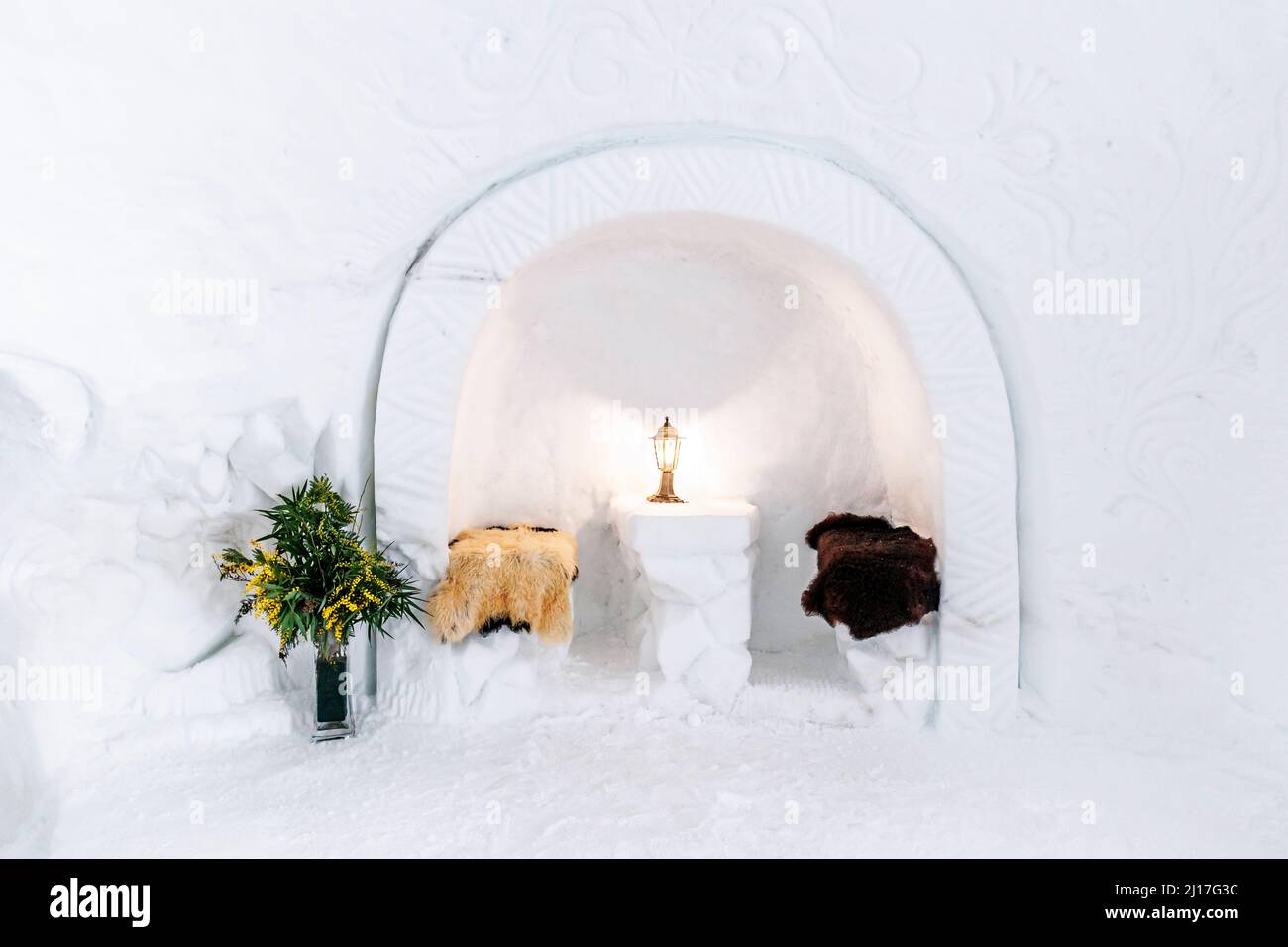 Inuit Igloo Interior