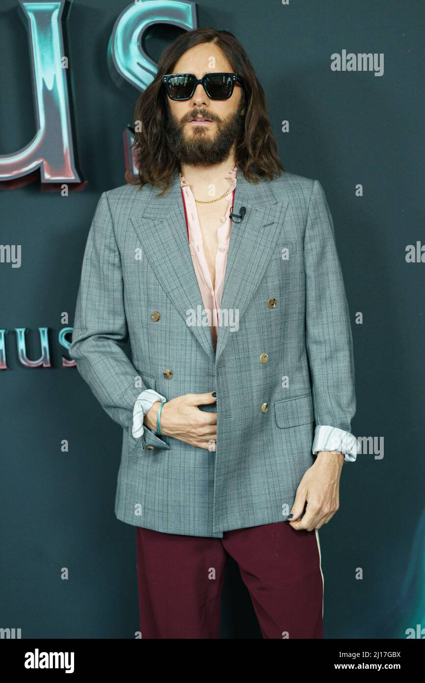 American actor Jared Leto attends to the photocall of 'Morbius' in ...