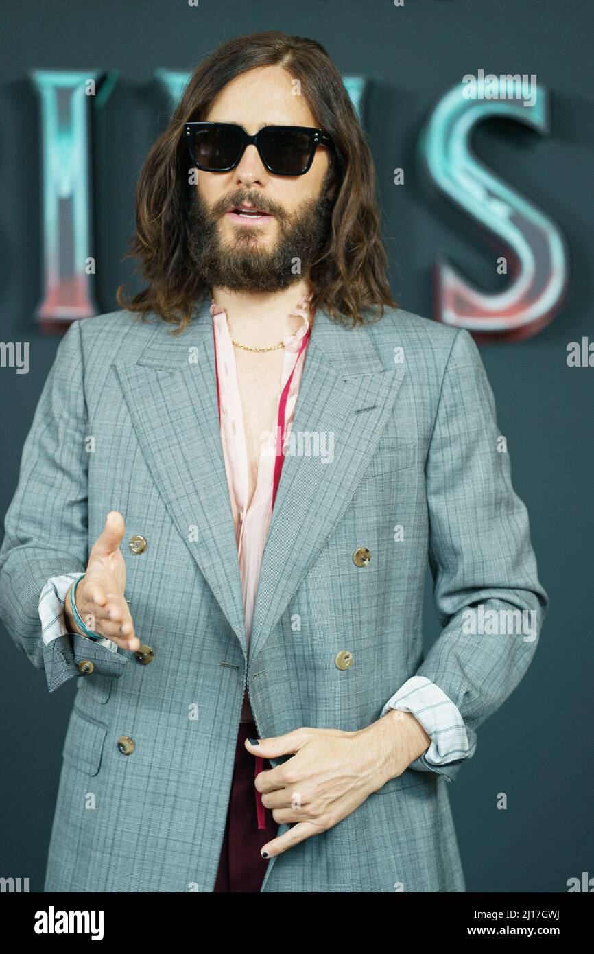 Madrid, Spain. 23rd Mar, 2022. American actor Jared Leto attends to the ...