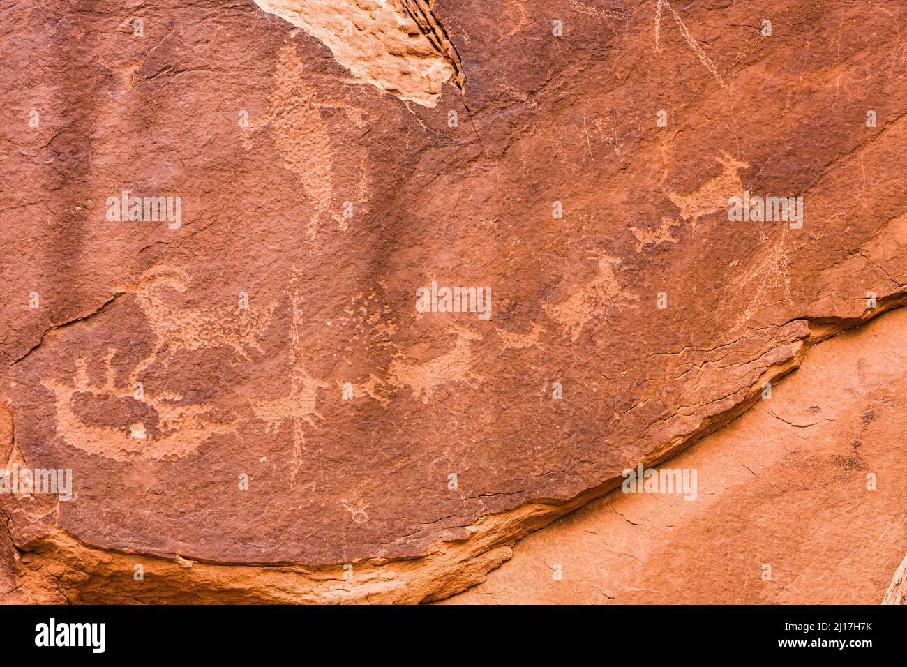 The Moab Man Panel is a large Fremont Culture Native American rock art ...