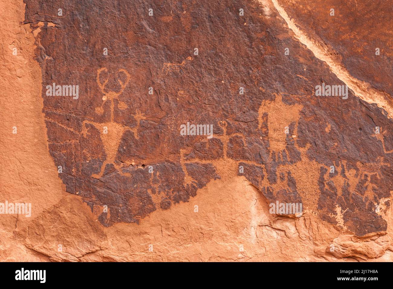 Indian petroglyphs near moab utah hi-res stock photography and images ...