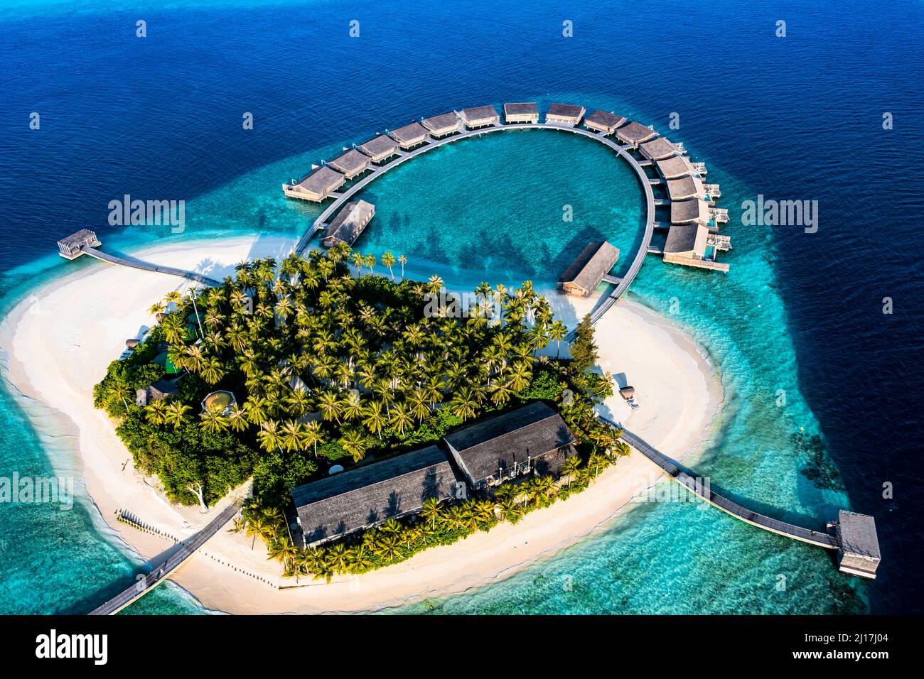 Aerial view of beach at Kudadoo island, Maldives, Asia Stock Photo - Alamy