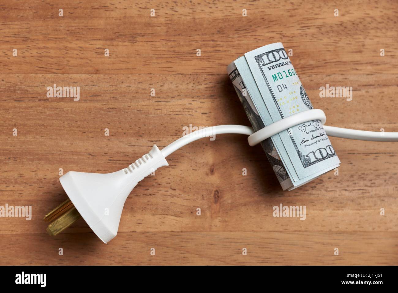 Conceptual image about the high economic cost of electric power and the ...