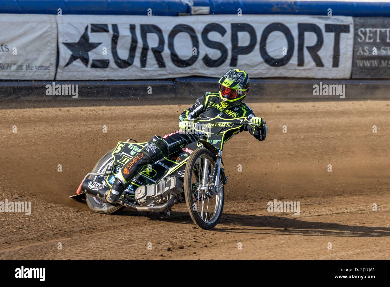 Daniel (Danny) King. Ipswich Witches speedway practice. 22 March 2022 ...