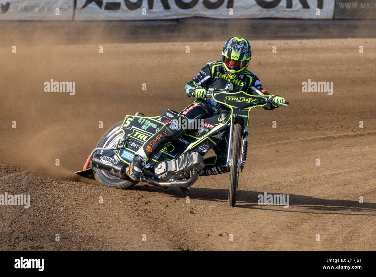 Daniel (Danny) King. Ipswich Witches speedway practice. 22 March 2022 ...