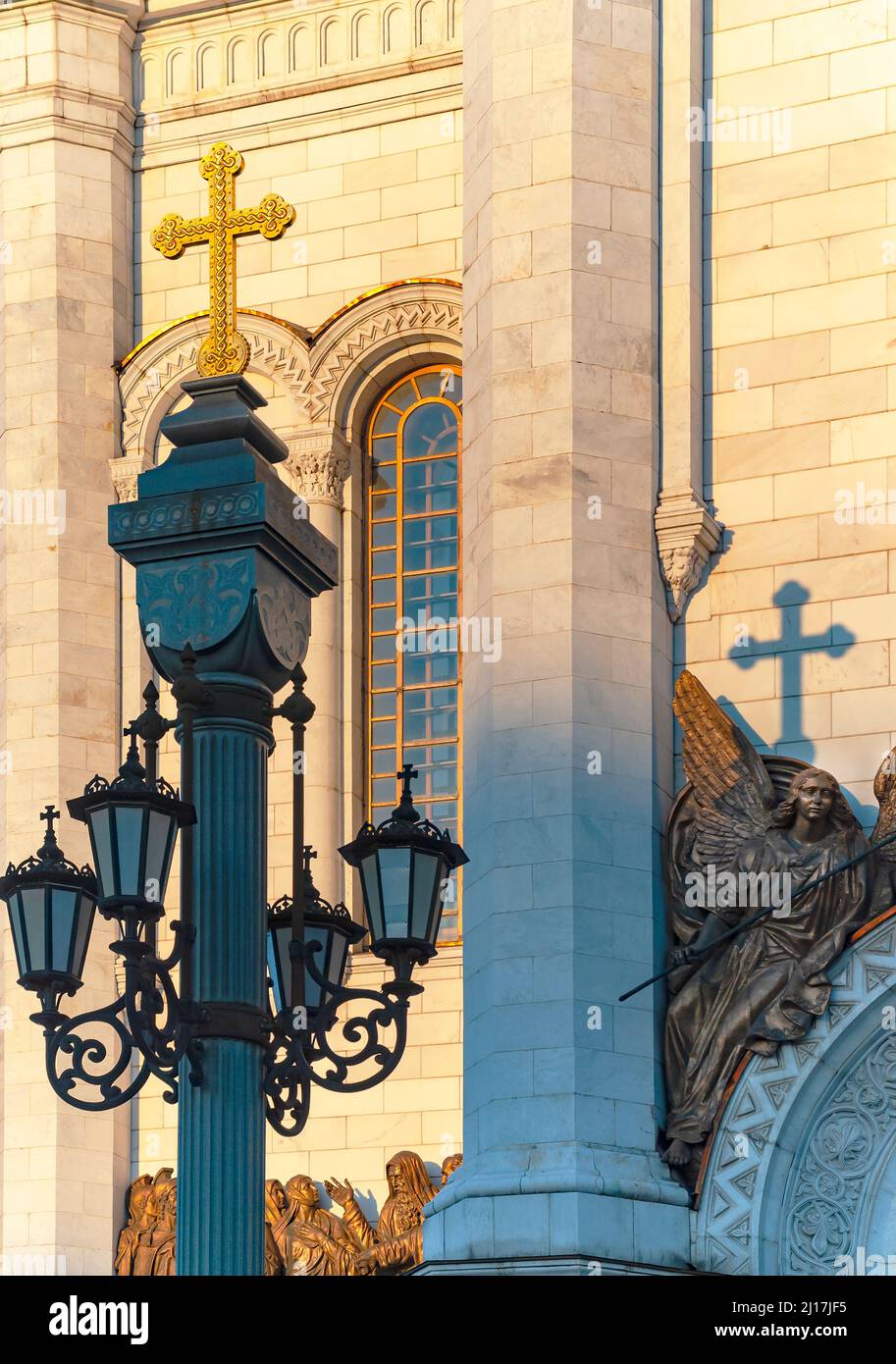 Moscow. Russia. Lantern of the Cathedral of Christ the Savior Stock ...