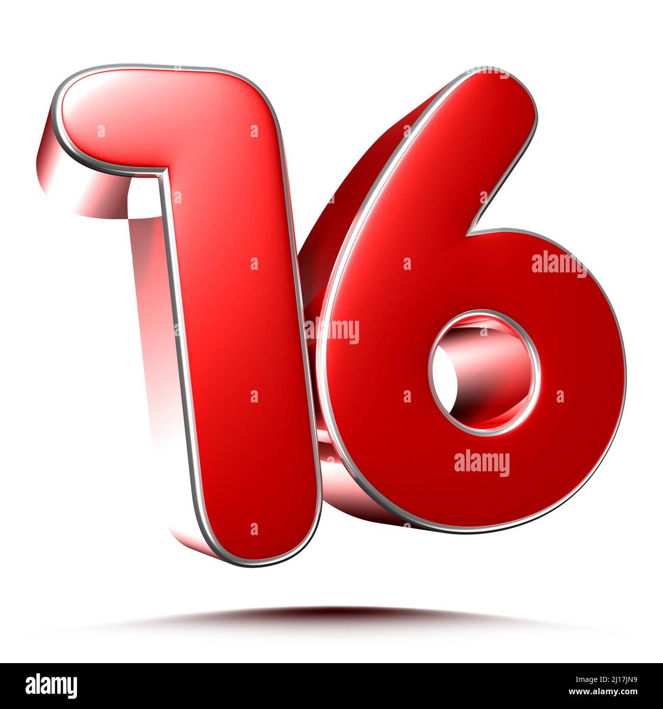 Number 16 sign Cut Out Stock Images & Pictures - Alamy
