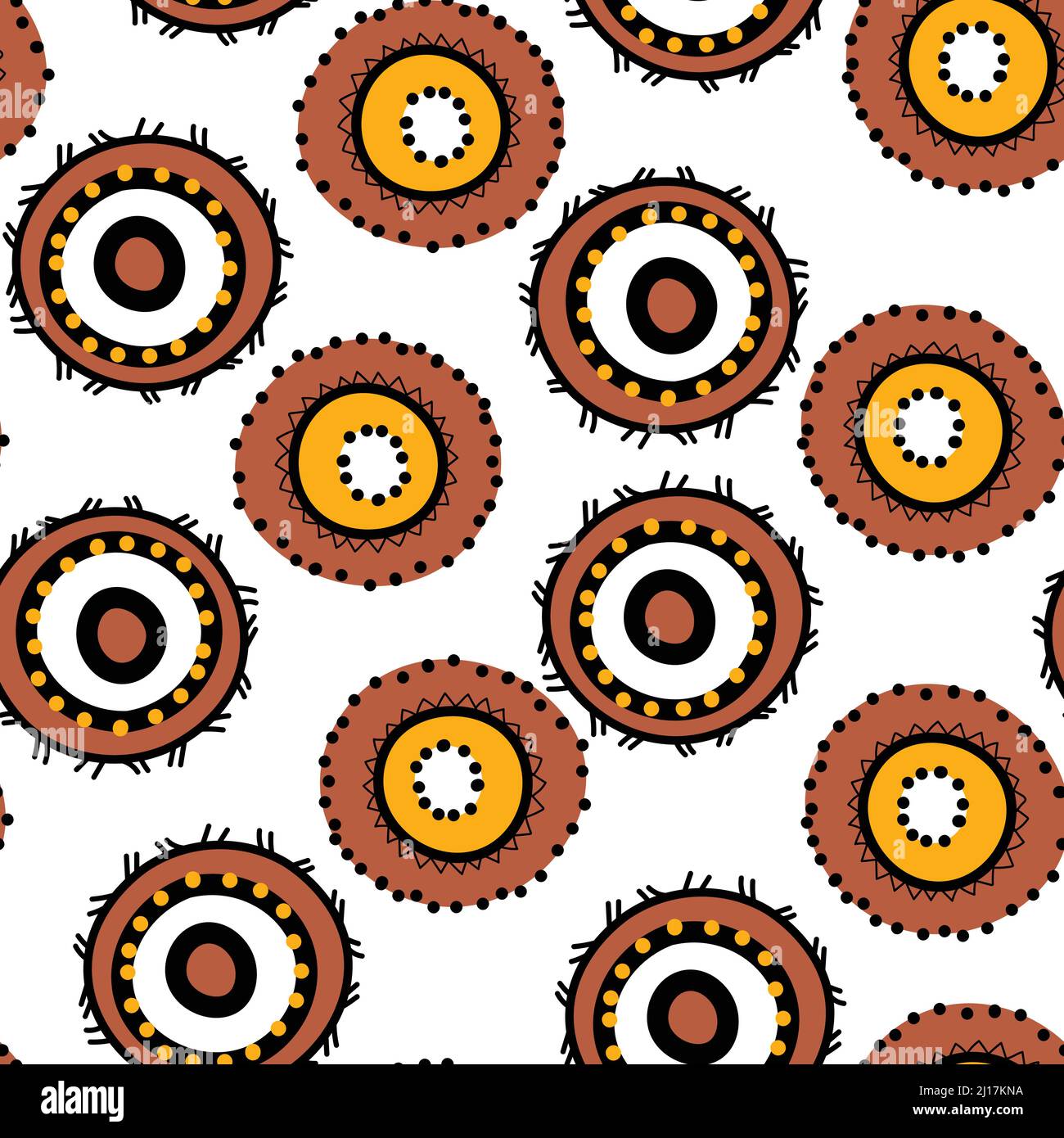 Seamless pattern with geometric aboriginal ornament. Ethnic tribal ...