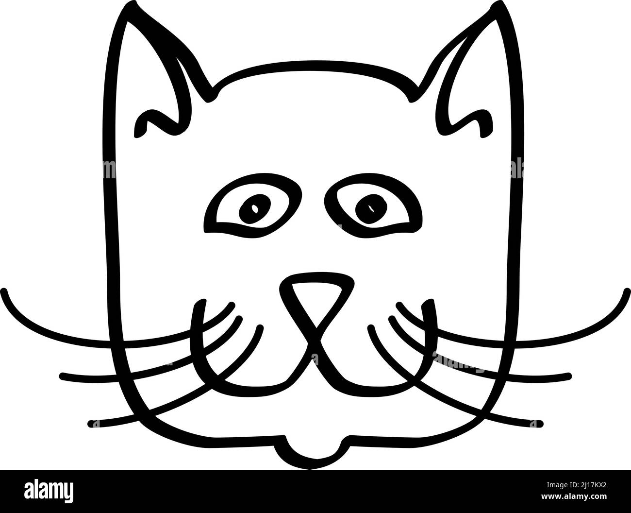 Vector cute pet smiling Black and White Stock Photos & Images - Alamy