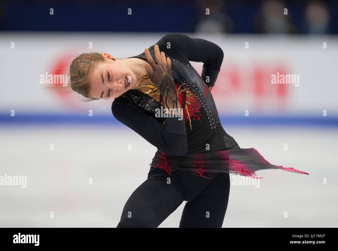 Sud de France Arena, Montpellier, France. 23rd Mar, 2022. Olga Mikutina ...
