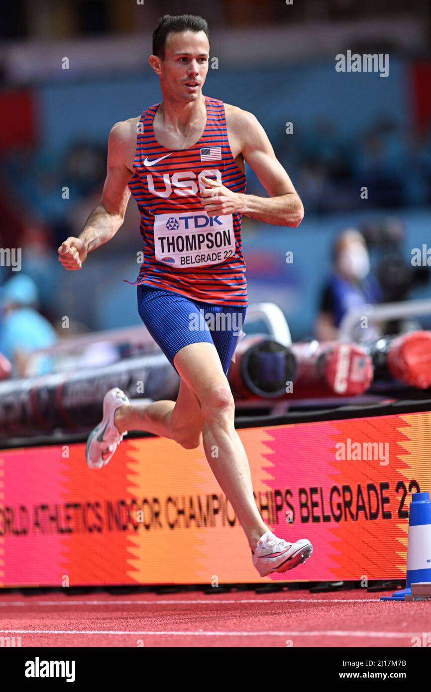 Joshua Thompson participating in the 2022 Belgrade Indoor World ...