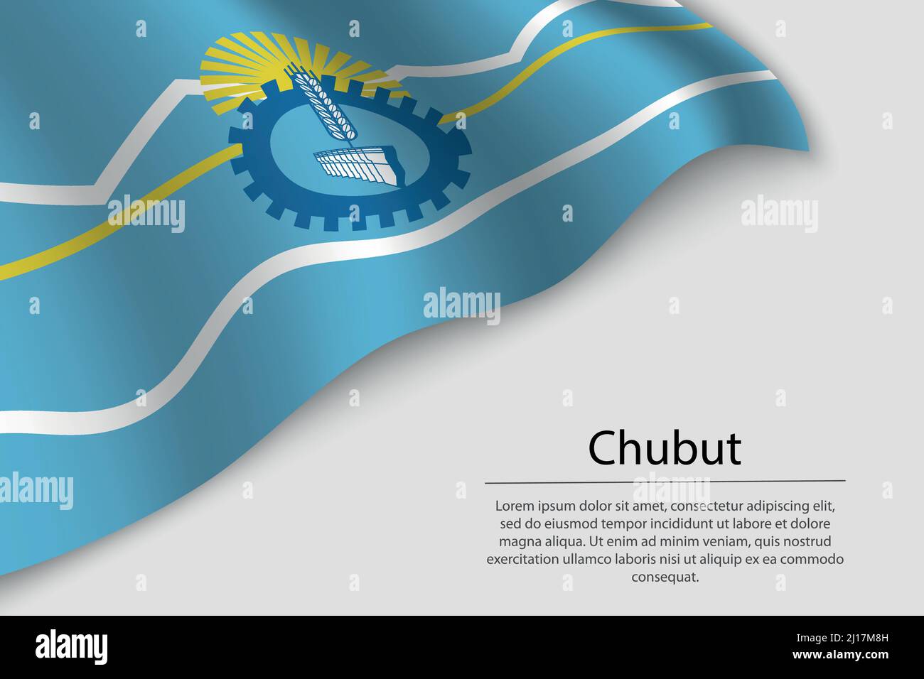 Flag of chubut Stock Vector Images - Alamy