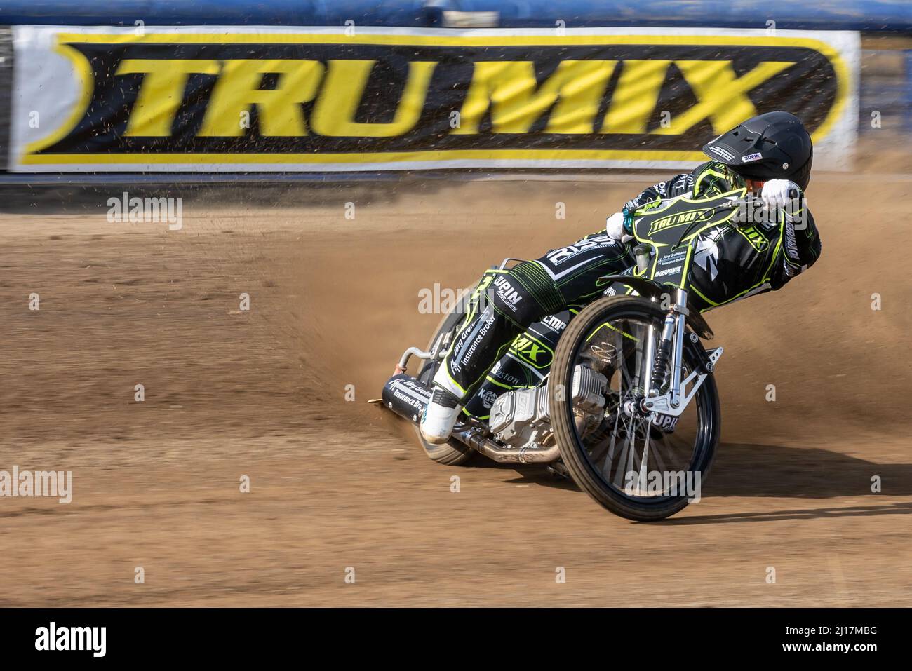 Erik Riss. Ipswich Witches speedway practice. 22 March 2022 Stock Photo ...