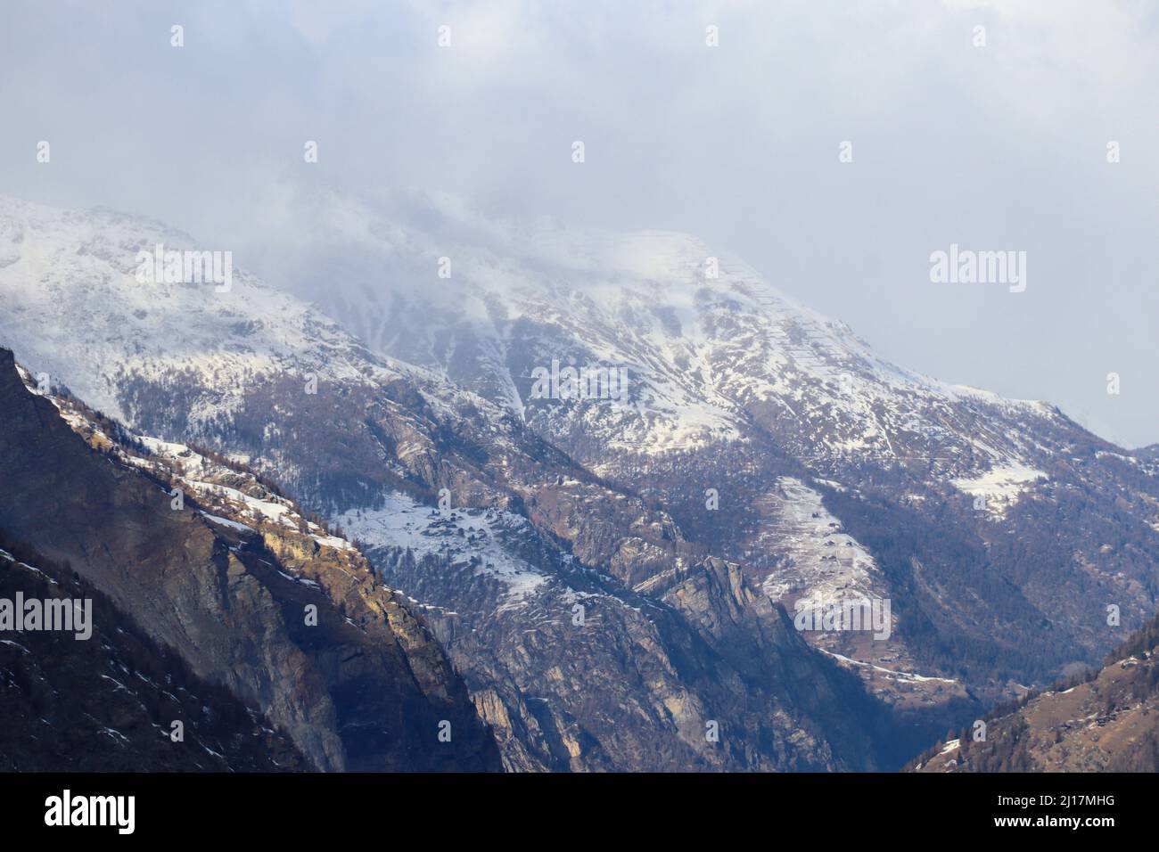 Beautiful landscape from the swiss alps in Zermatt Stock Photo - Alamy