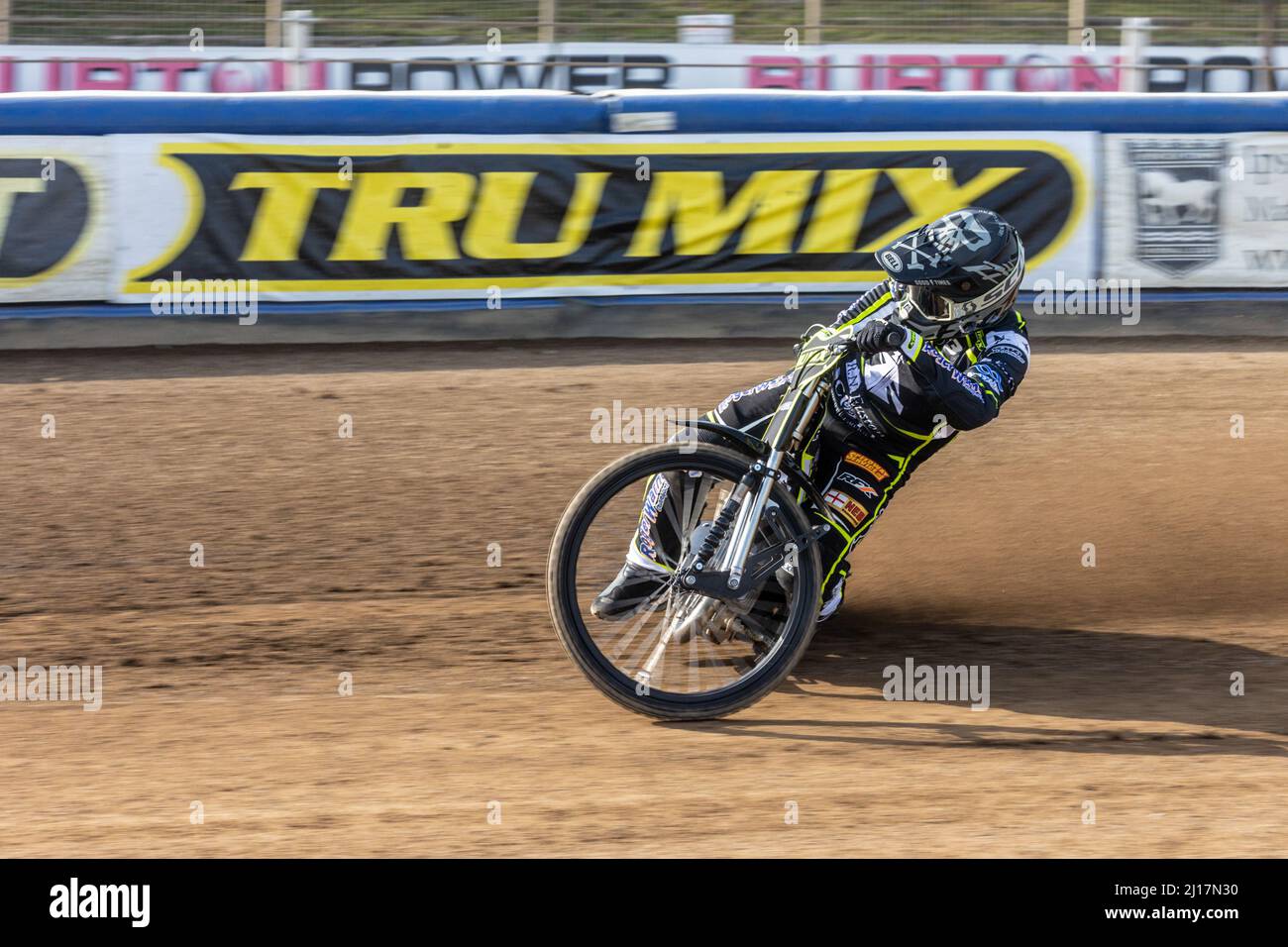 Troy Batchelor. Ipswich Witches speedway practice. 22 March 2022 Stock ...