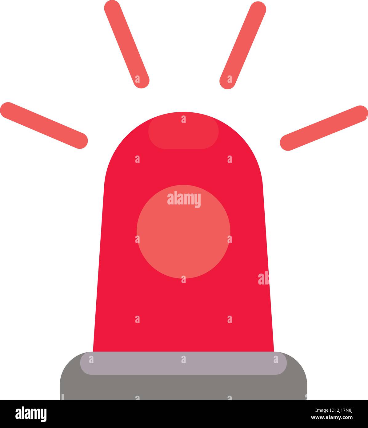 Red flashing alarm icon vector Stock Vector Images - Alamy
