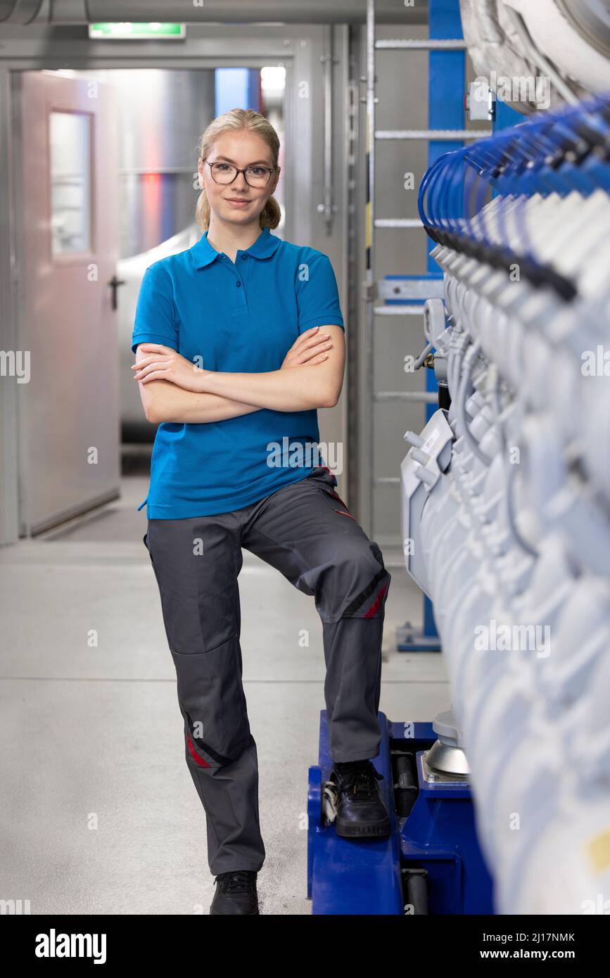 Smiling standing looking at camera authority hi-res stock photography ...