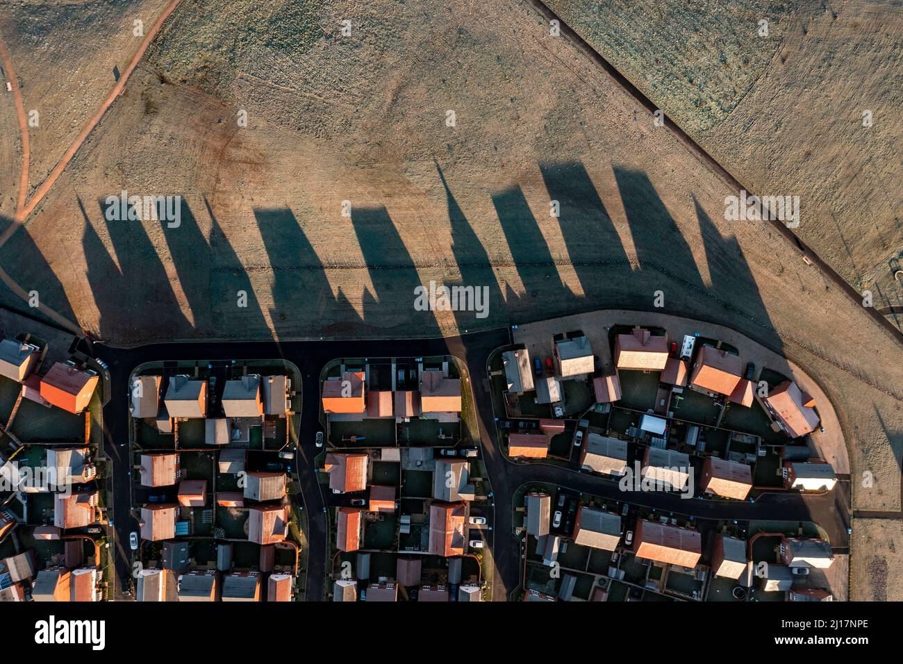 Aerial view lichfield staffordshire england hi-res stock photography ...