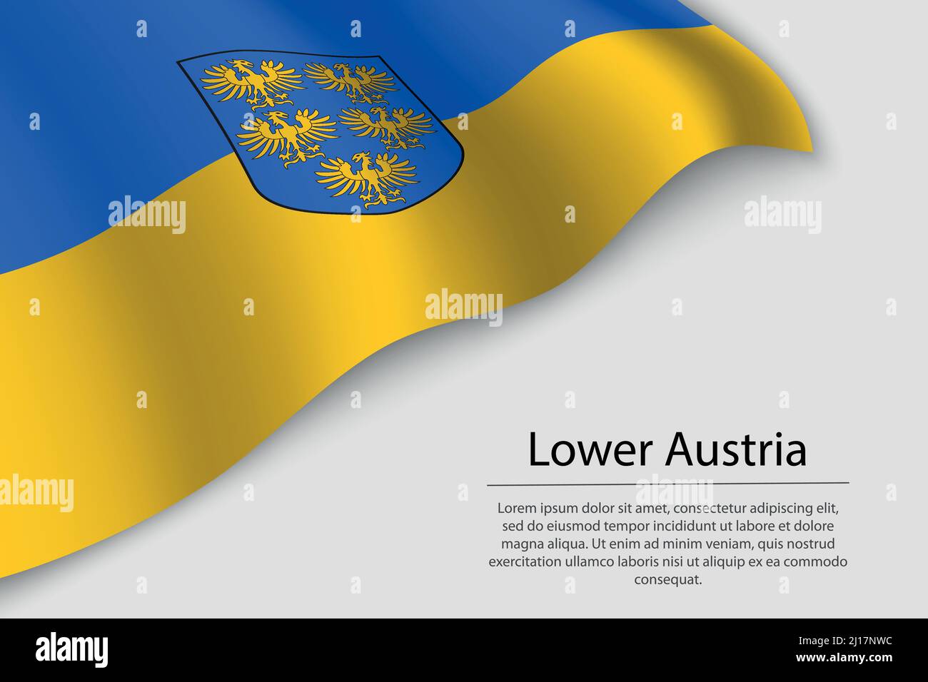 Flag of lower austria Stock Vector Images - Alamy