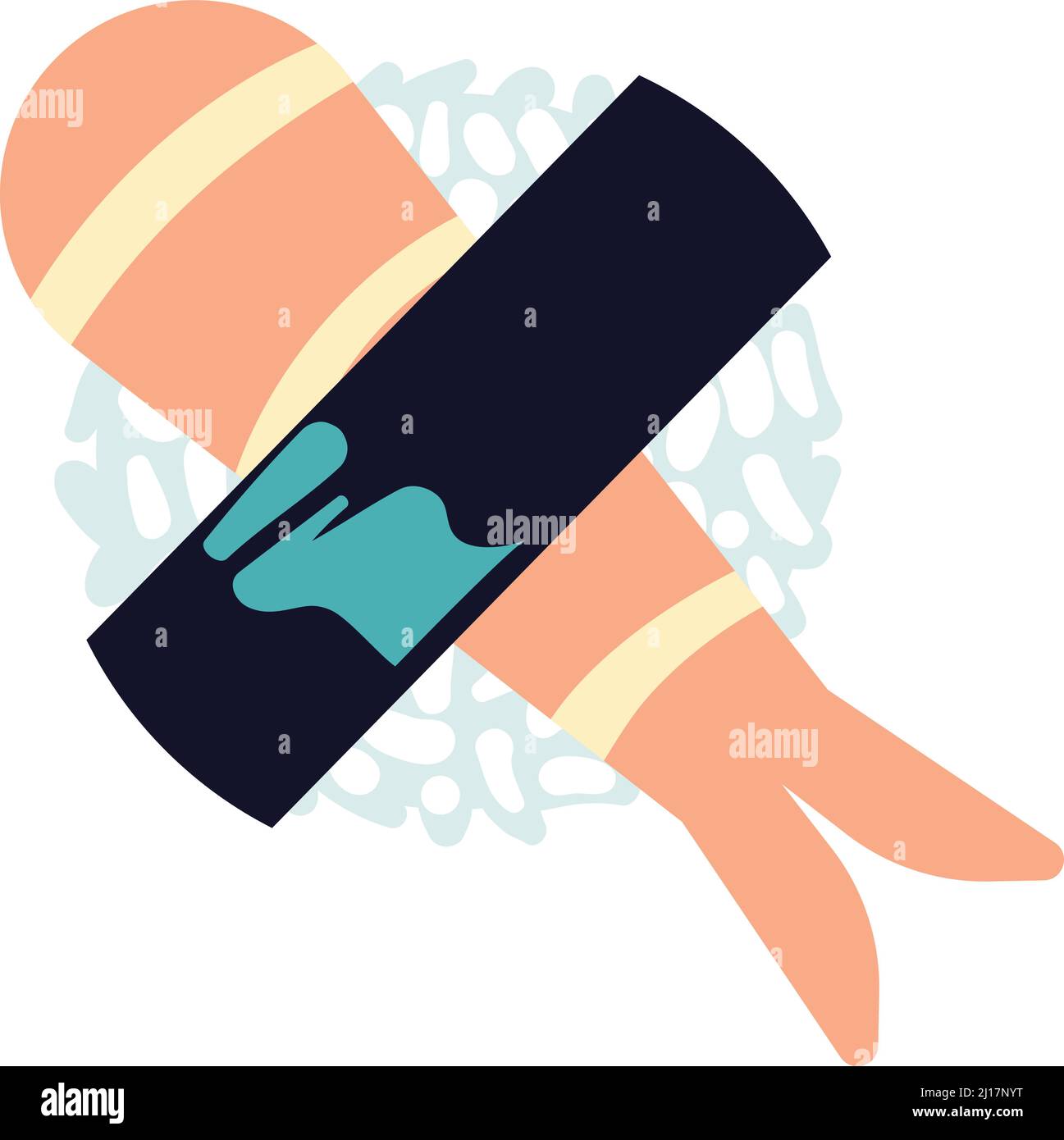 Nigiri sushi shrimp on Stock Vector Images - Alamy