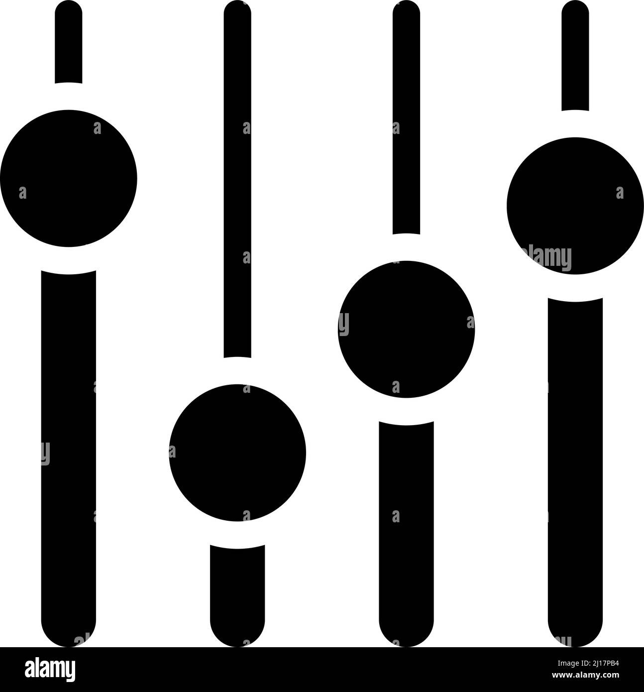 Sound settings icon. Music equalizer. Volume symbol Stock Vector Image ...