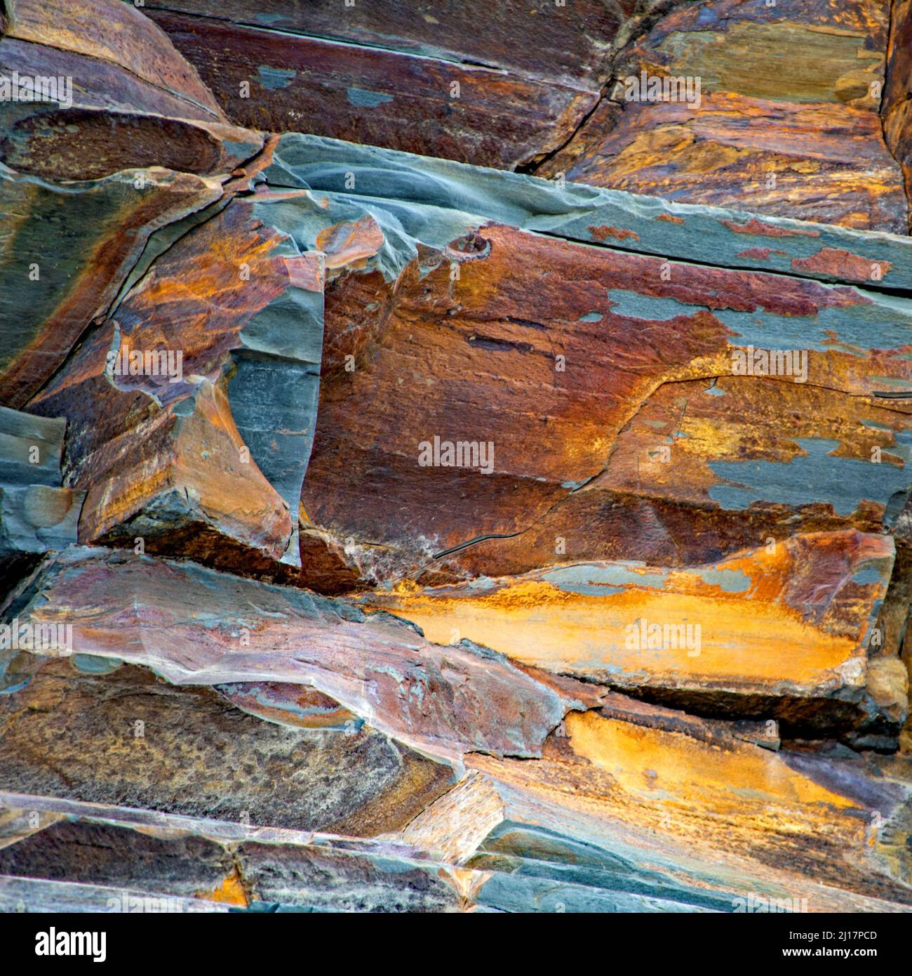 Realistic abstract colour photograph of coastal rocks stones beach ...